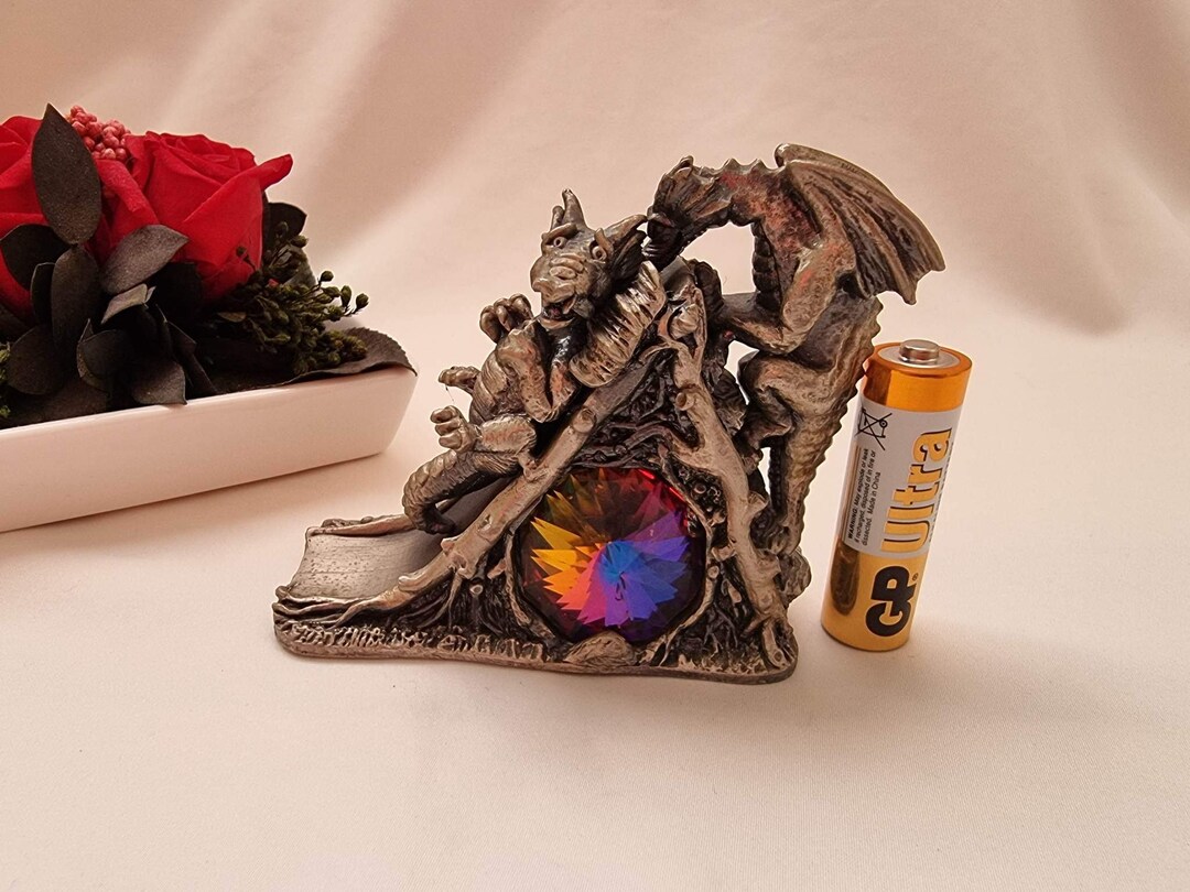 Pewter Dragon Figurine, Myth and Magic, Dragon Figurine, Pewter ...
