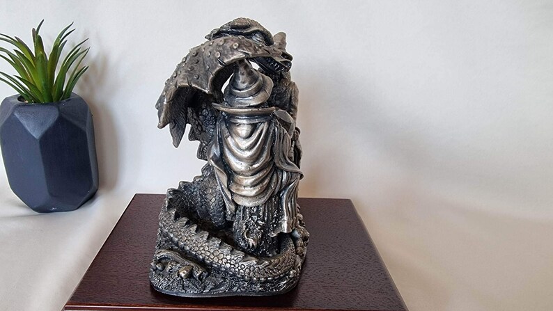 Pewter Dragon Figurine With Original Box Pewter Dragon - Etsy