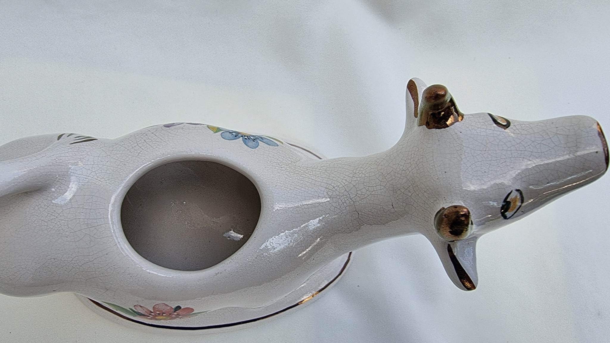 Cow Figurine, Milk Jug Cow, Cow Jug, Pottery Cow Jug, Jug Cow Milk ...