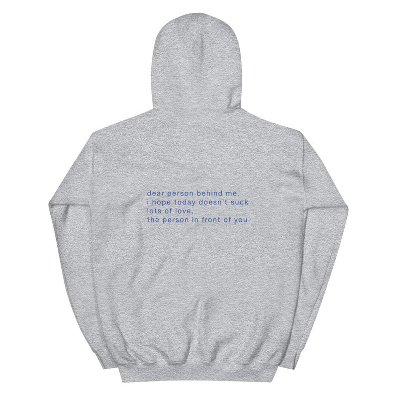 Dear Person Behind Me Hoodie | Unisex Hoodie - Etsy