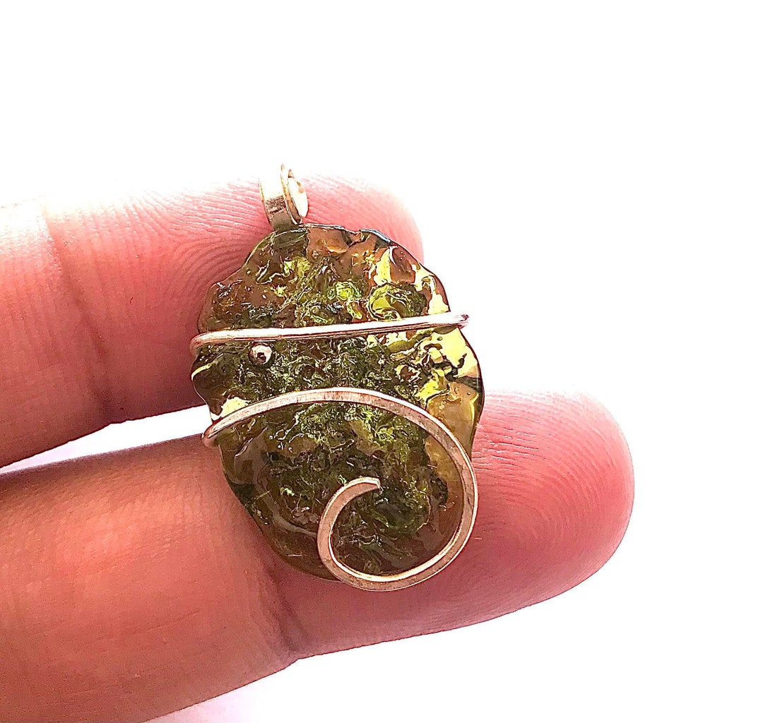 Moldavite Pendant, Moldavite Necklace, Moldavite Jewelry, Moldavite ...