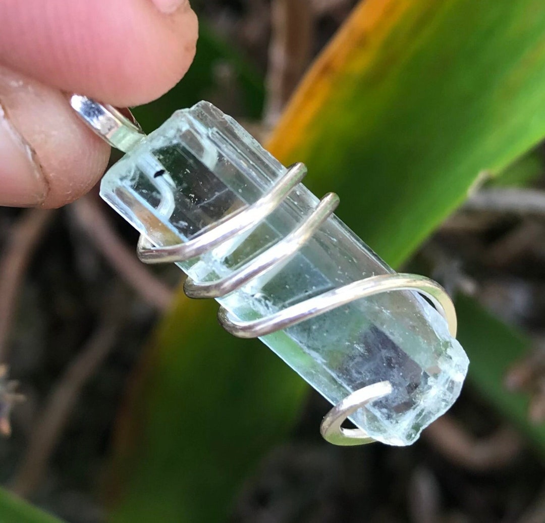 20.70 TCW Flawless Terminated Natural Aquamarine Crystal Shard in ...