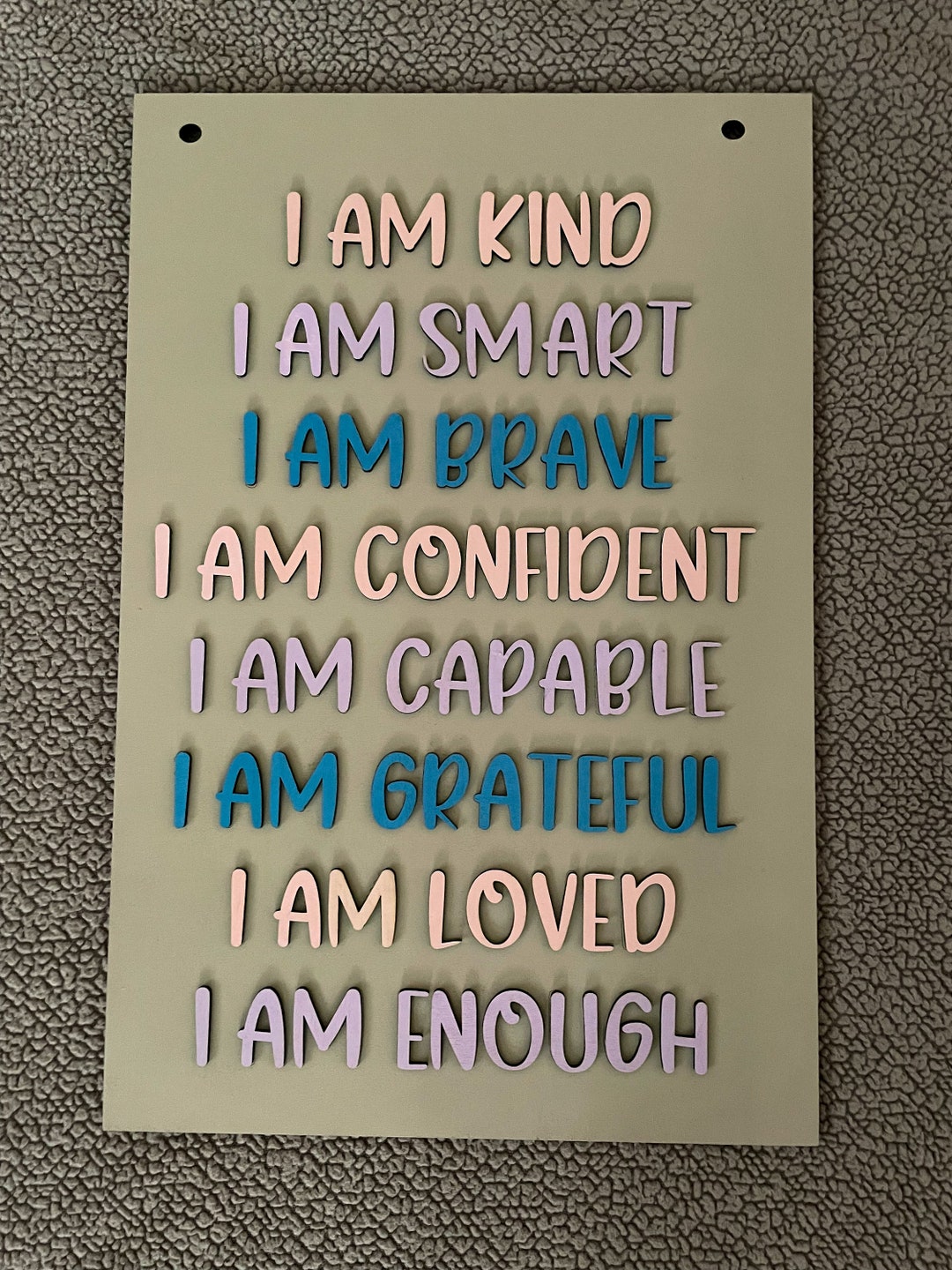 Handmade Wooden Affirmation Sign - Inspiration Nursery Home Decor ...