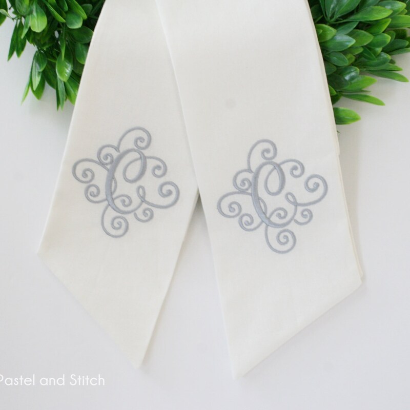 Embroidered Sash - Etsy