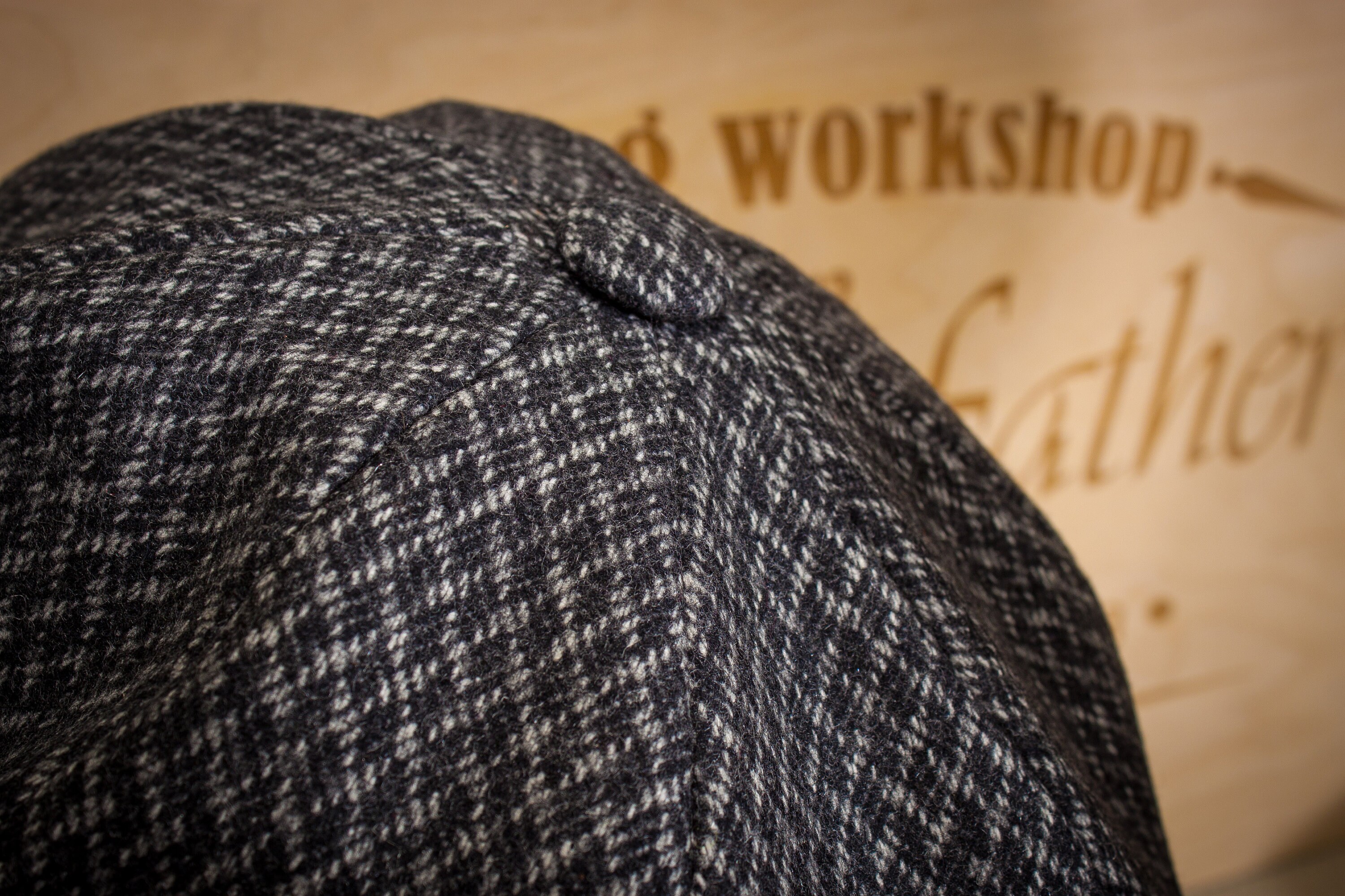 Traditional Dark GREY DIAMOND WOOL Newsboy Cap Mid-width Size - Etsy