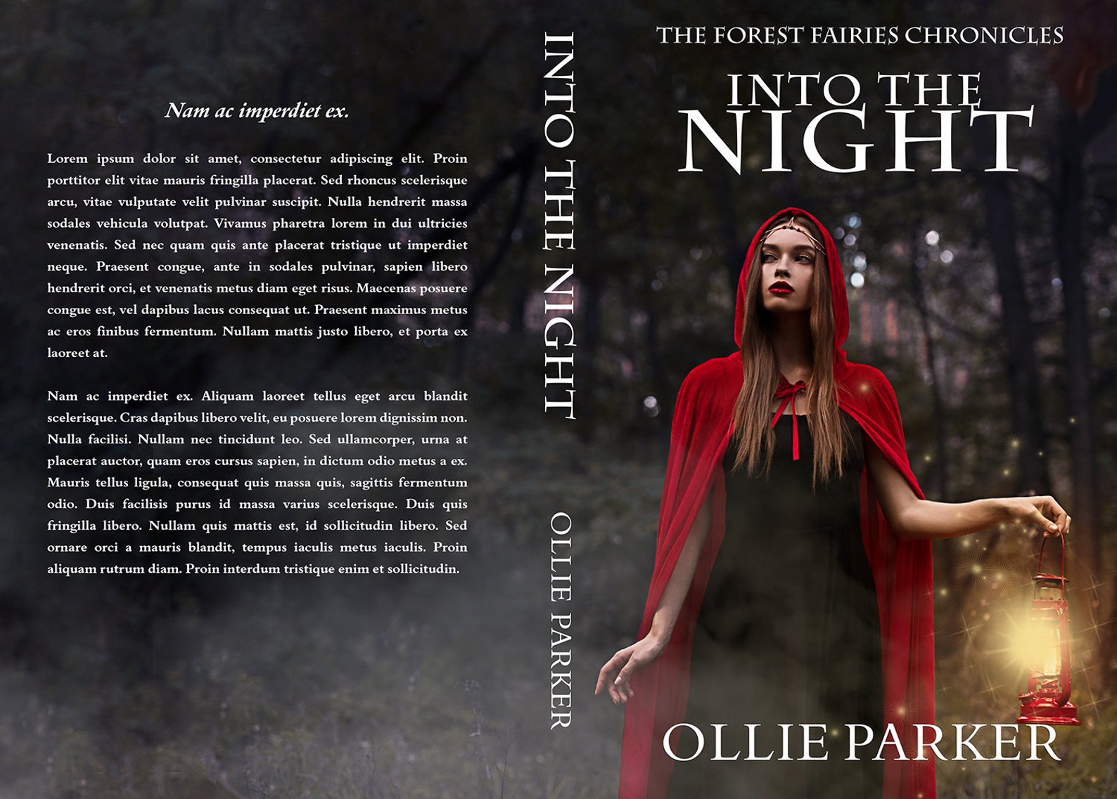 Red Hood in the Night Fantasy Premade Book Cover Bundle - Etsy