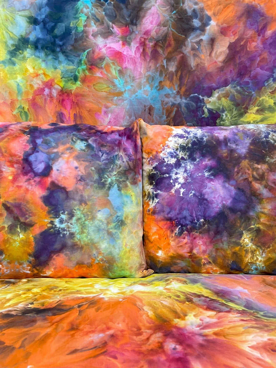 Stardust Made to Order Hand Dyed Duvet Cover Set Tie Dye Bohemian ...