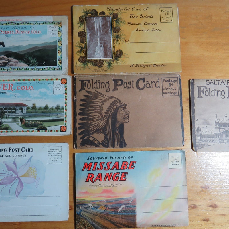 Postcard Folder - Etsy