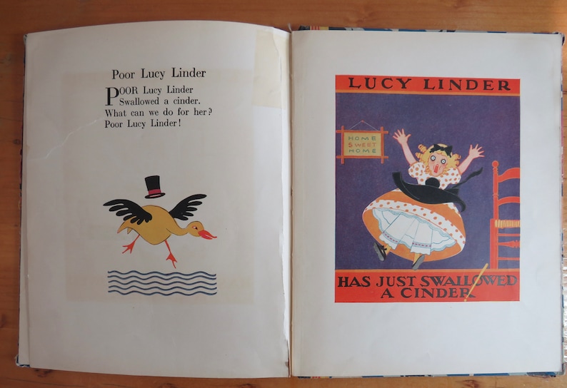1928 VOLLAND SUNNY BOOK Daddy Gander by Maude Mcghee Hankins W/art Deco ...