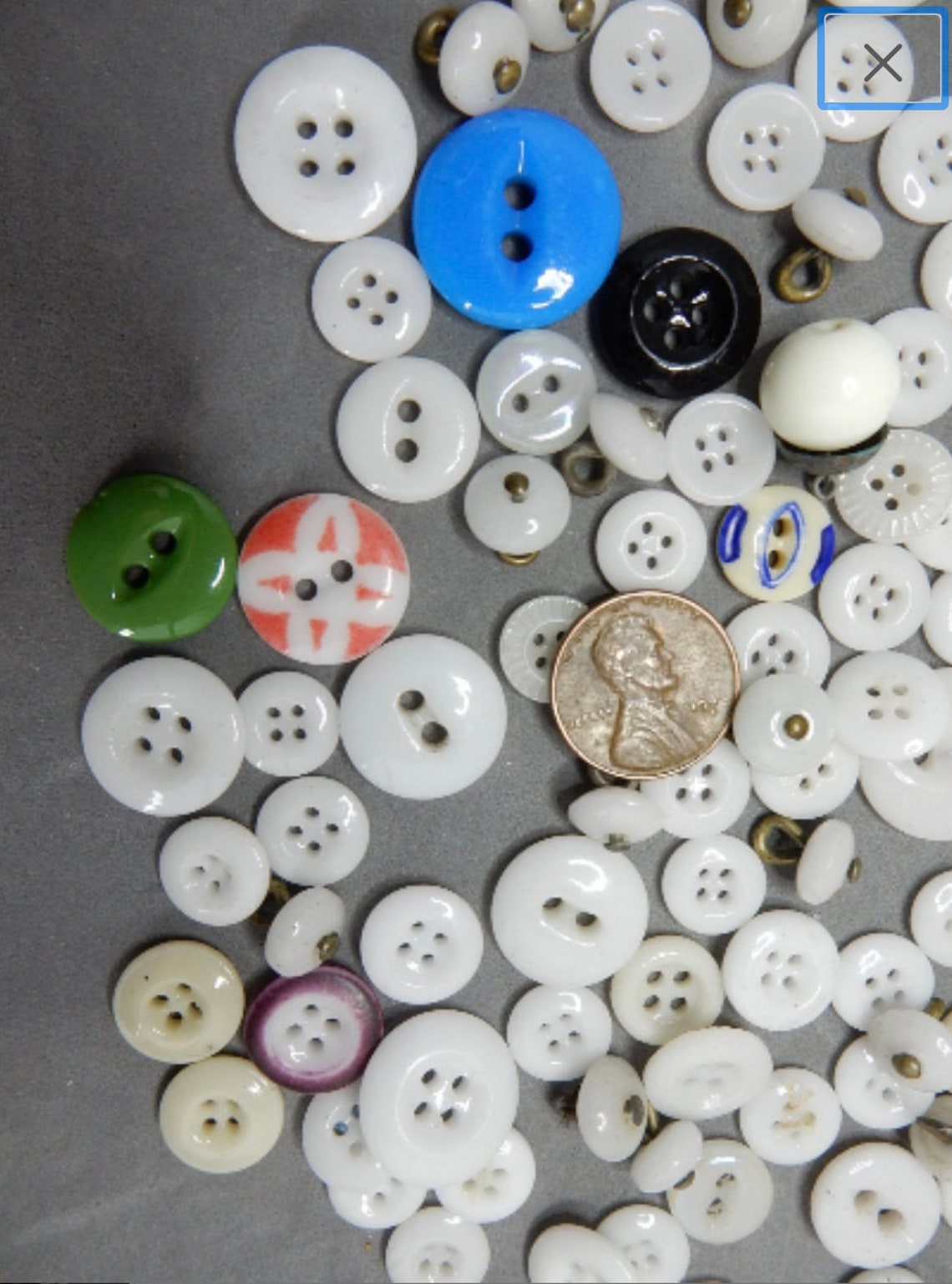 100 Assorted Antique China Button Lot - Etsy Australia