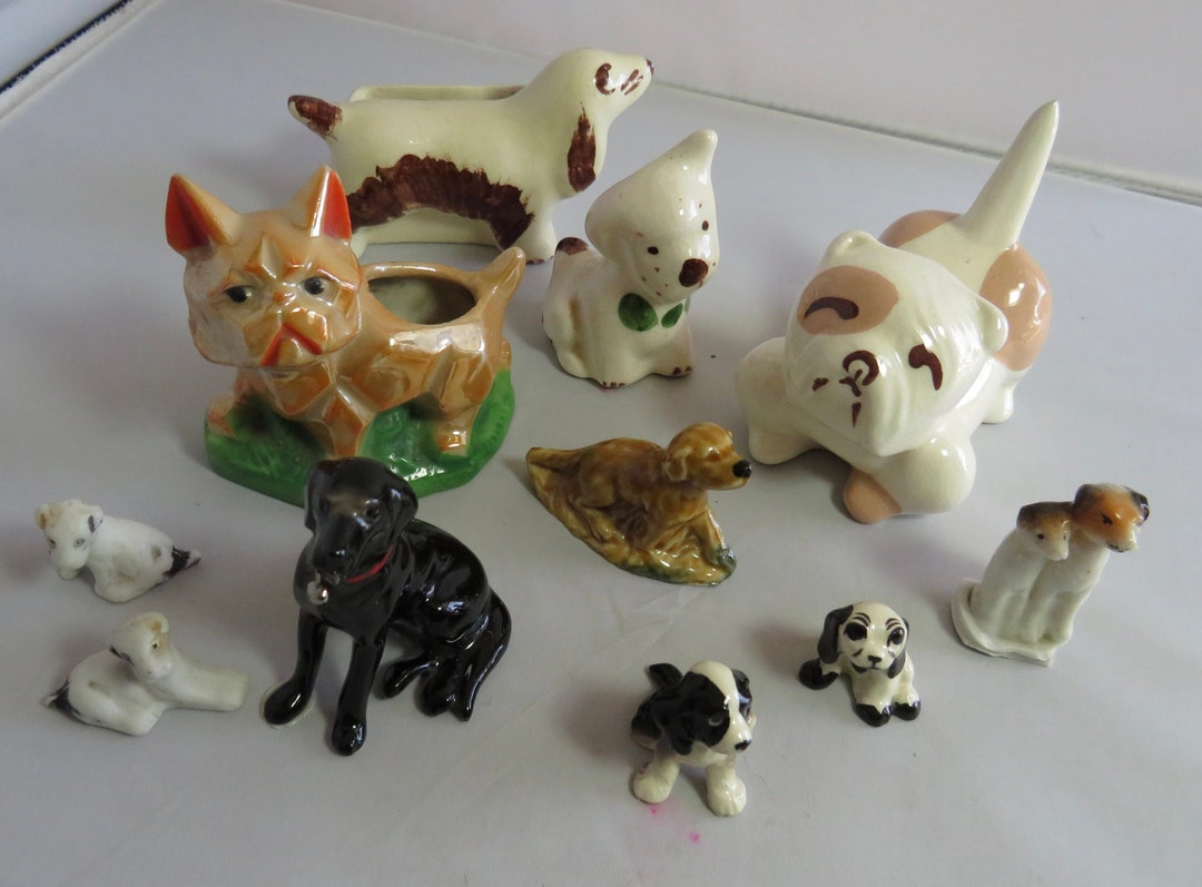 11 Miniature DOG Porcelain Figurine Destash Lot - Etsy