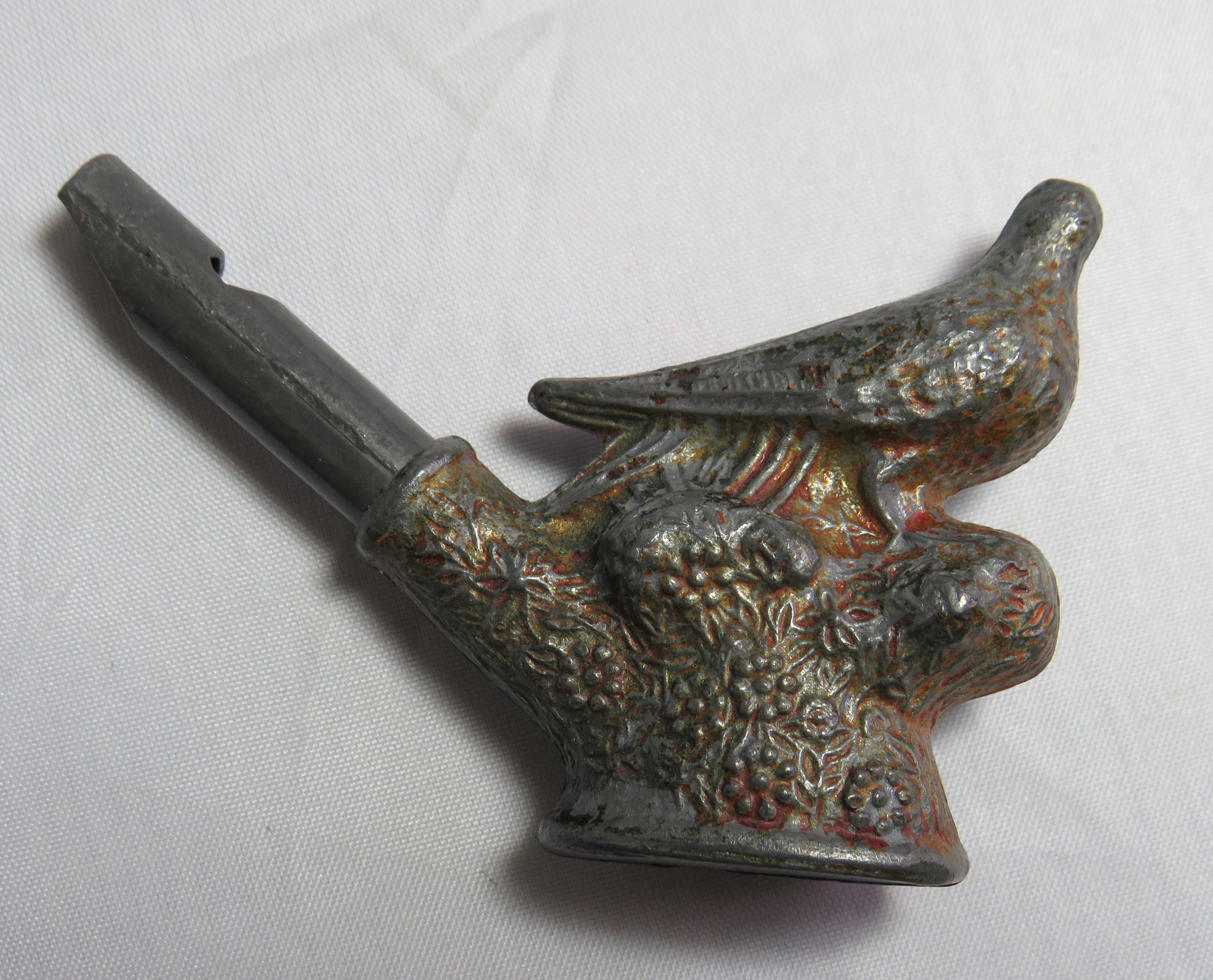 Antique Cast Iron Figural Pigeon Bird Whistle Child's Toy - Etsy
