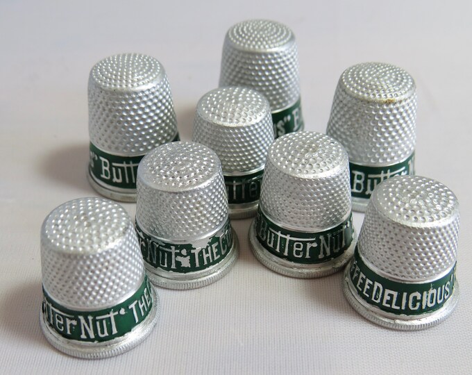 8 BUTTERNUT COFFEE Advertising Sewing Thimbles New Old Stock. UBP16 - Etsy