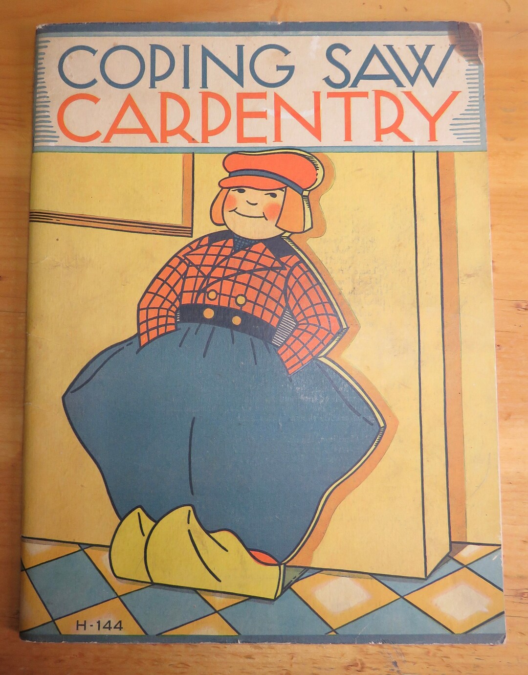 1934 COPING SAW CARPENTRY Wood Craft Book W/ Art Deco Style Project ...