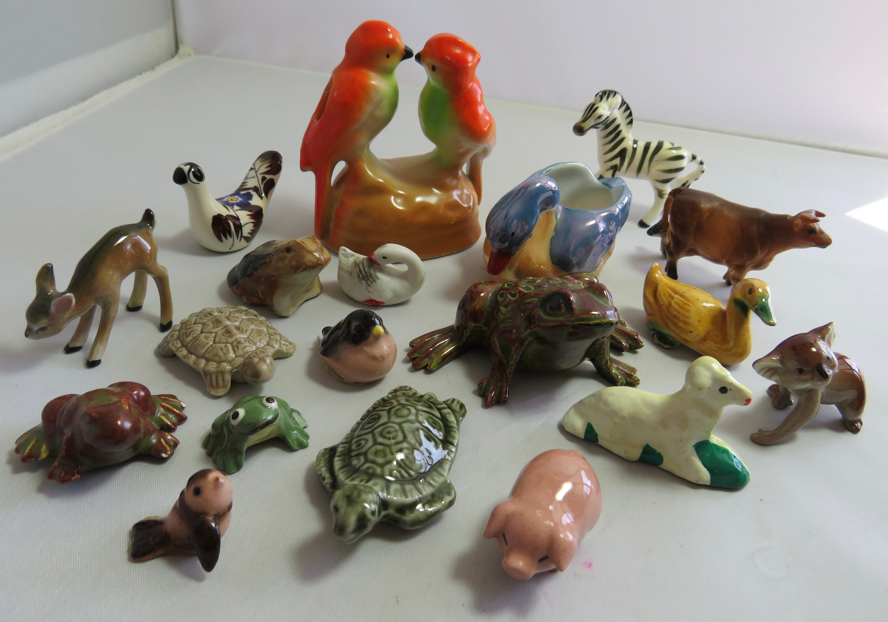 19 Miniature Animal Porcelain Figurine Destash Lot - Etsy
