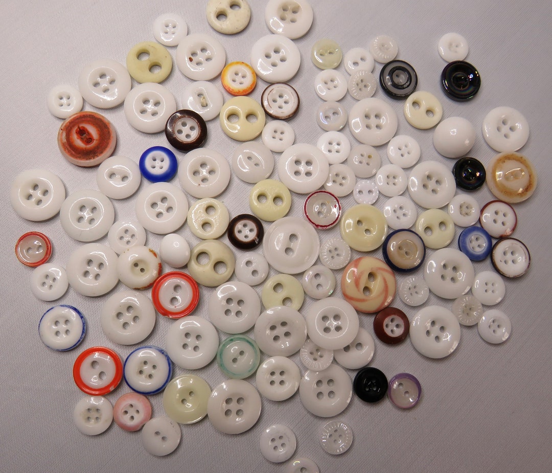 104 Assorted Antique China Button Lot SDH27 - Etsy