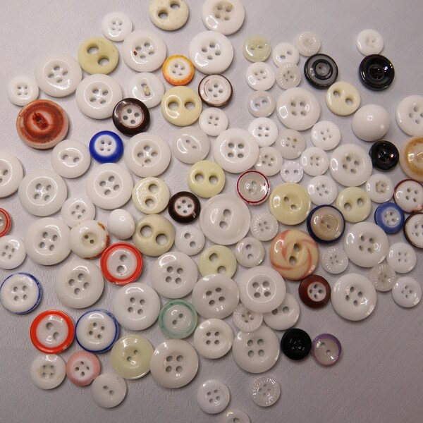Antique China Button - Etsy
