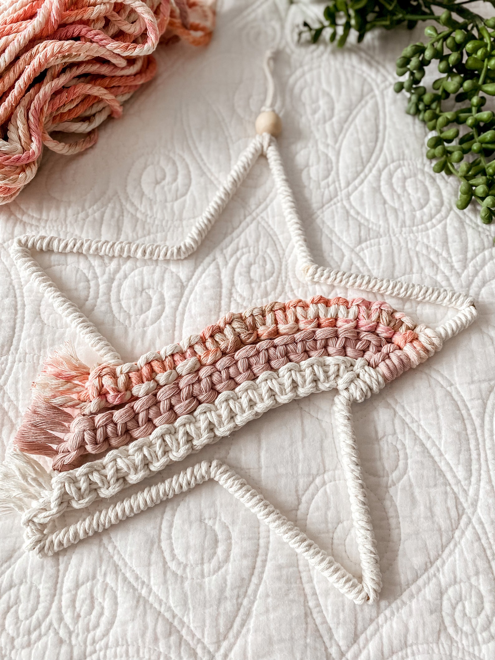 Macrame Rainbow Star/nursery Decor/childs Room Decor/macrame - Etsy