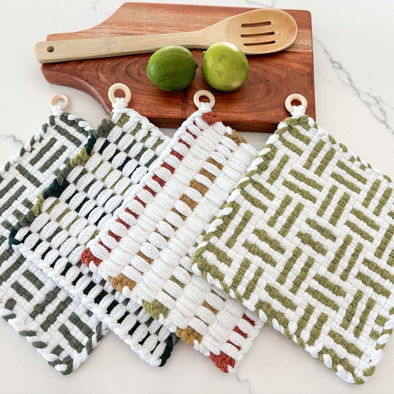 Woven Potholders - Etsy