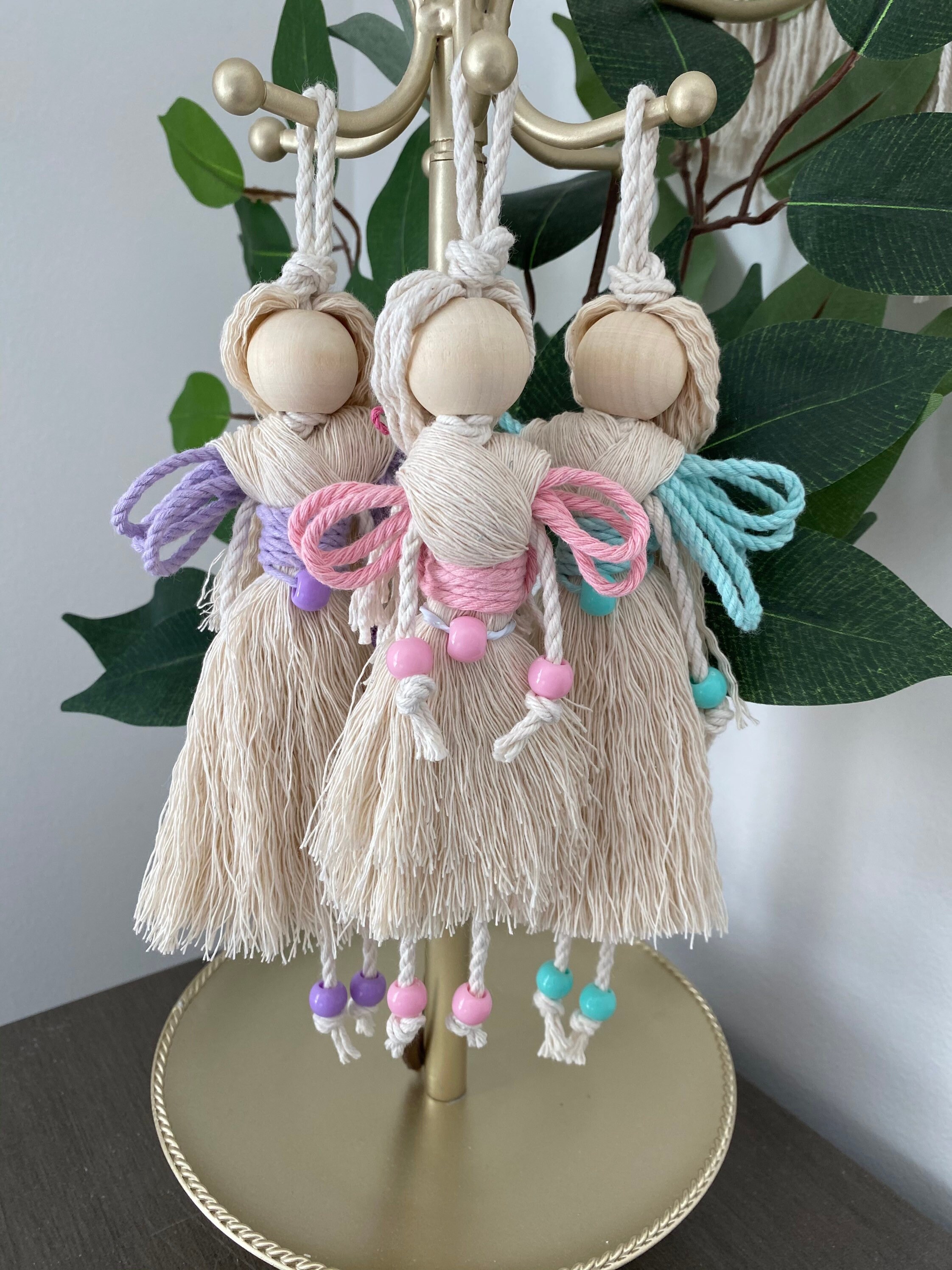 Macrame Angel Easter Ornament Handmade Angel Fairy Macrame | Etsy