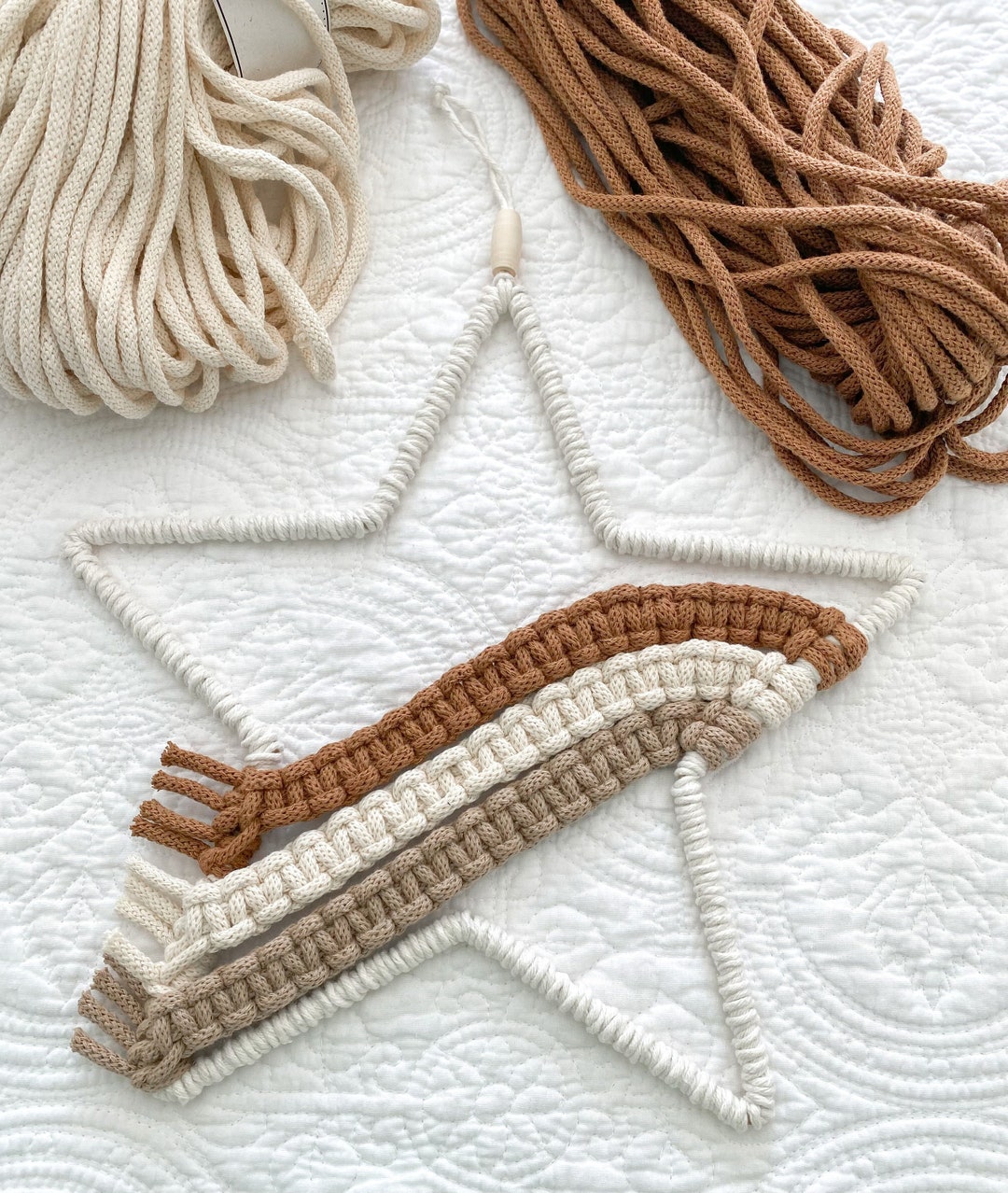 Macrame Rainbow Star,nursery Decor,childs Room Decor,macrame Wall Decor ...