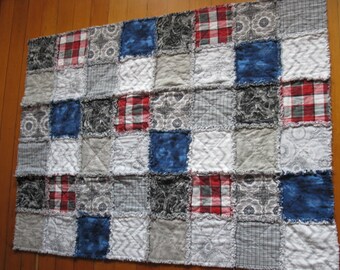 Gray Rag Quilt | Etsy