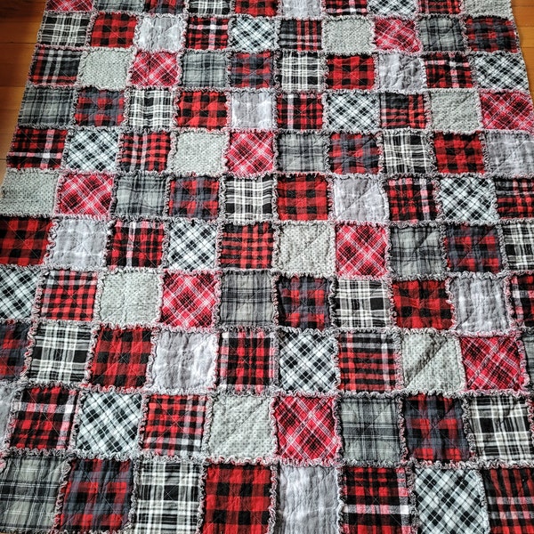 Flannel Rag Quilt - Etsy
