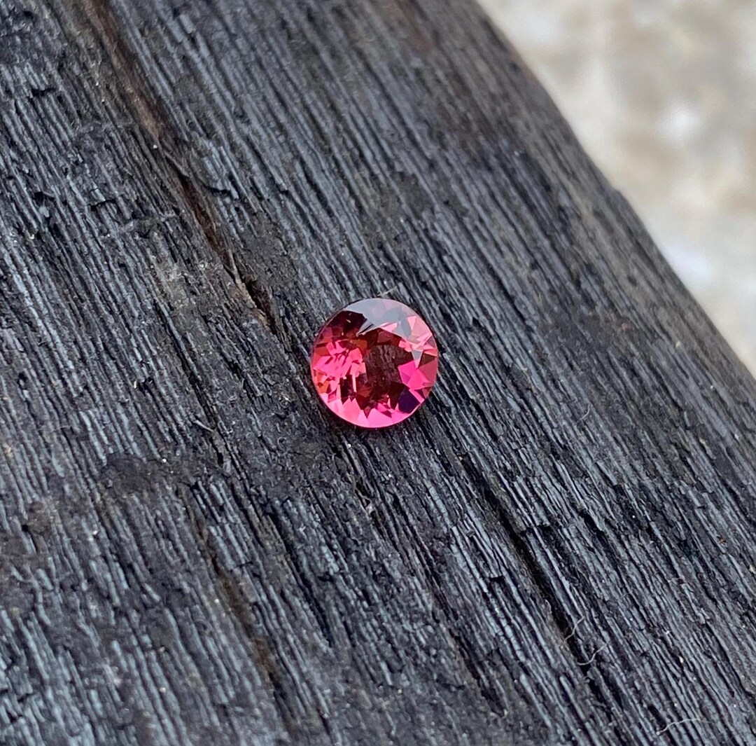 Certified 5 MM Super Amazing Natural Bio Color Tourmaline Round Cut ...