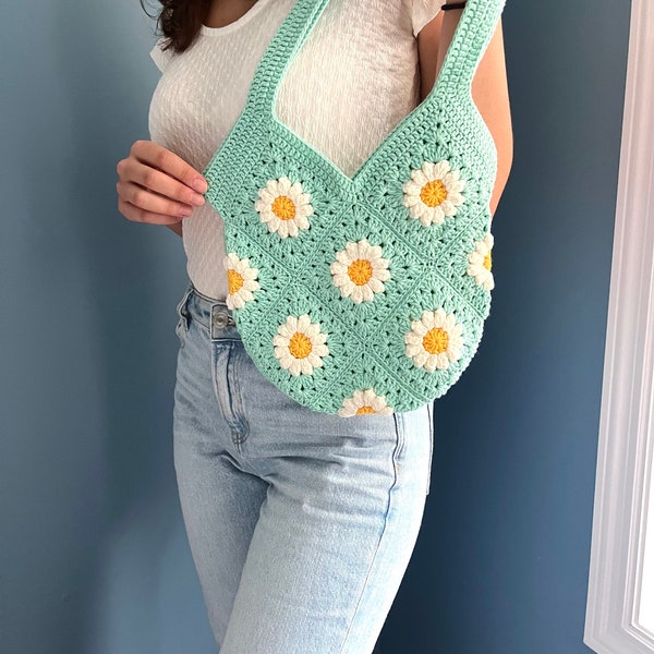 Retro Daisy Granny Square - Etsy