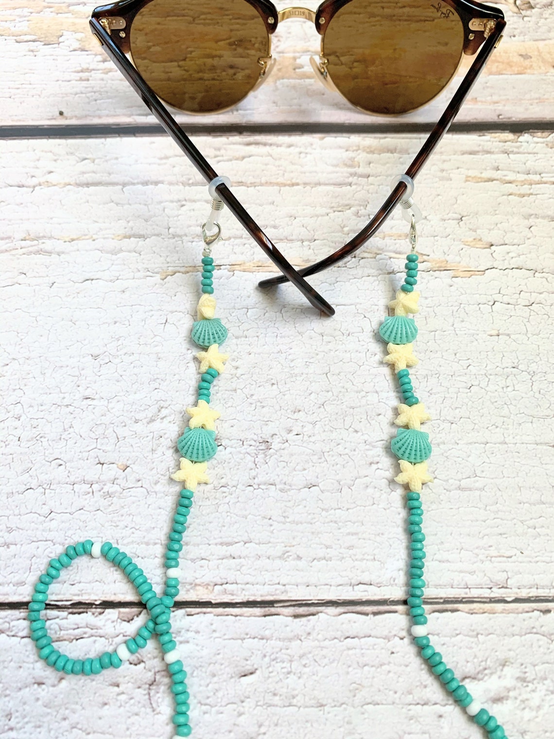 Beach Eyeglass Chain / Sunglasses Chain for Women / Turquoise Glasses ...