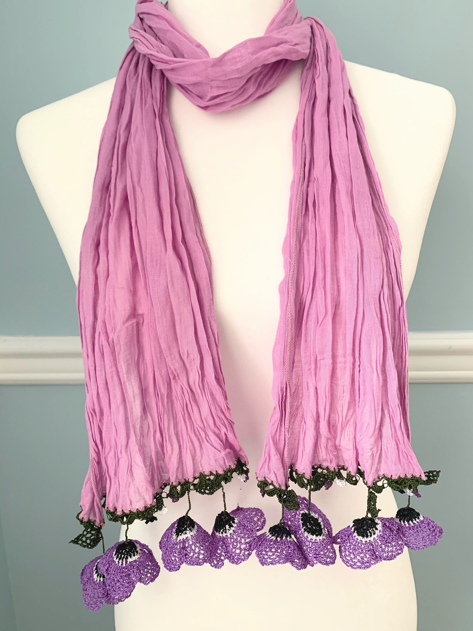 Spring Summer Scarf / Boho Spring Scarf / Fashion Scarf / - Etsy