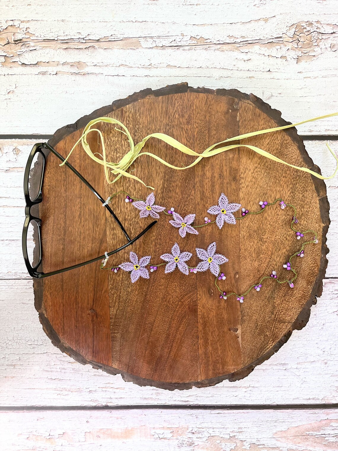 Eyeglasses Lanyard / Needle Lace Glasses Chain / Crochet Eyeglass Chain ...