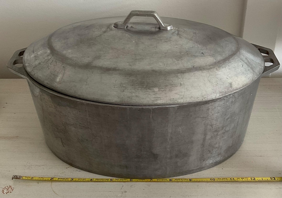 Super Maid Supreme Cookware Large Vintage Heavy Aluminum Roasting ...