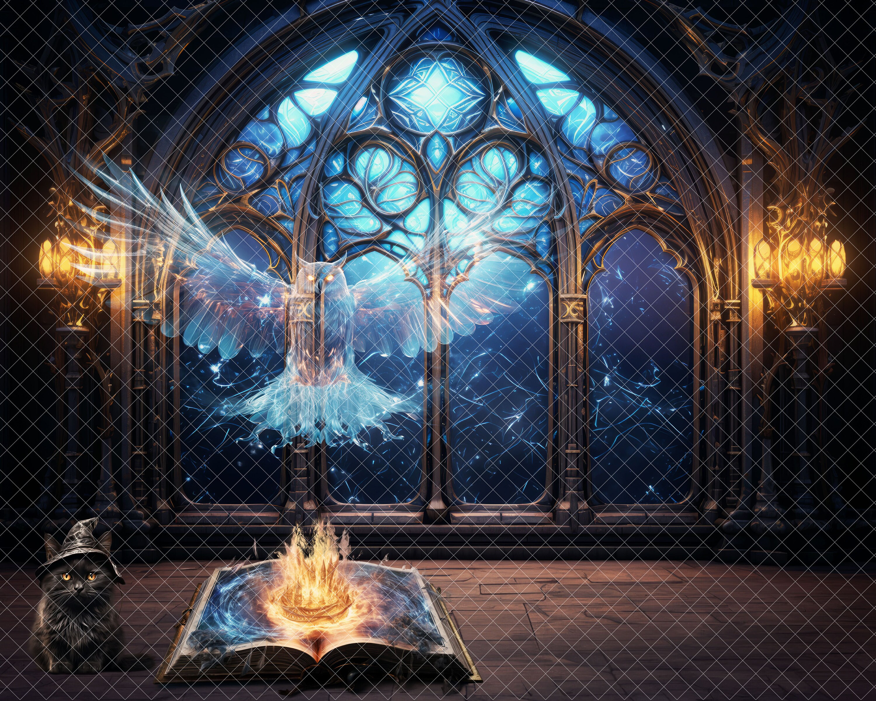 Four Wizard Digital Backgrounds Wizard Academy Witch Book - Etsy