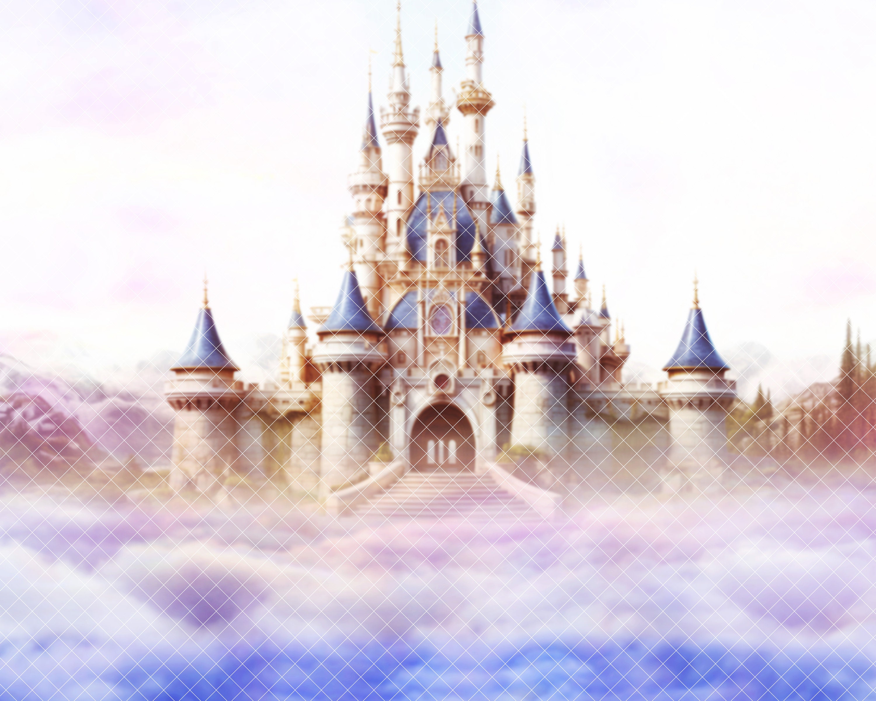 FOUR Sleeping Beauty Digital Backgrounds, Princess Backdrop, Fantasy ...