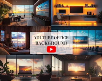 Digital Youtube Studio Background - Professional Virtual Backdrop for ...