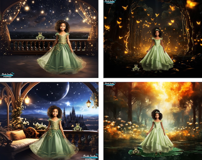 Editable Quinceanera the Princess and the Frog, Tiana Princess ...
