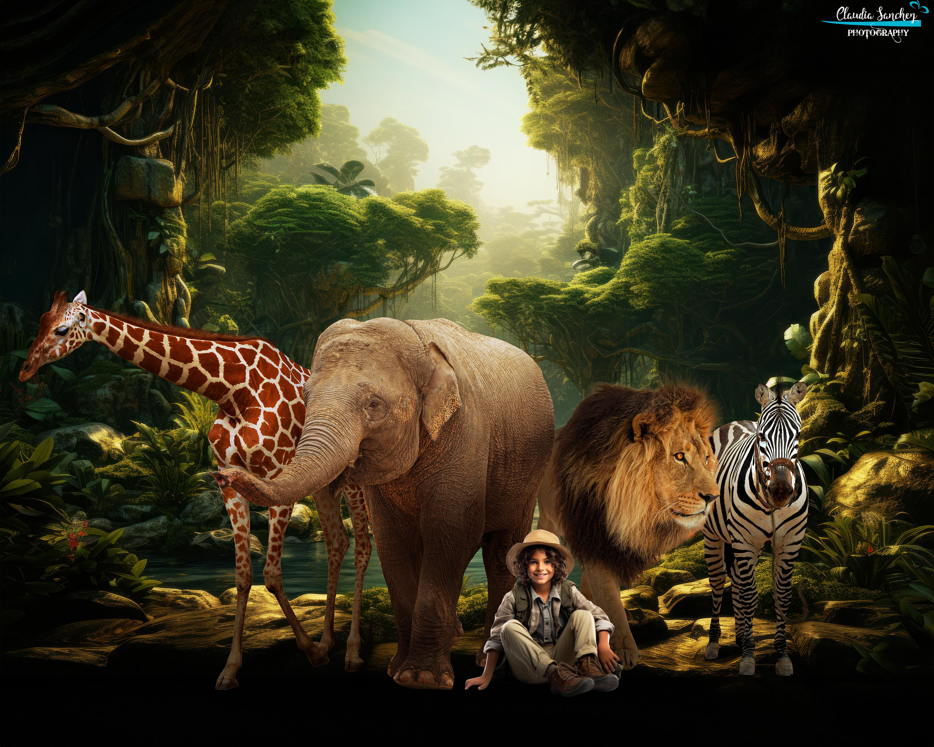 BUNDLE Jungle Background Safari Theme Adventure Rainforest - Etsy