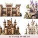 BUNDLE Castle Overlays PNG Clipart Compositing Digital Art - Etsy