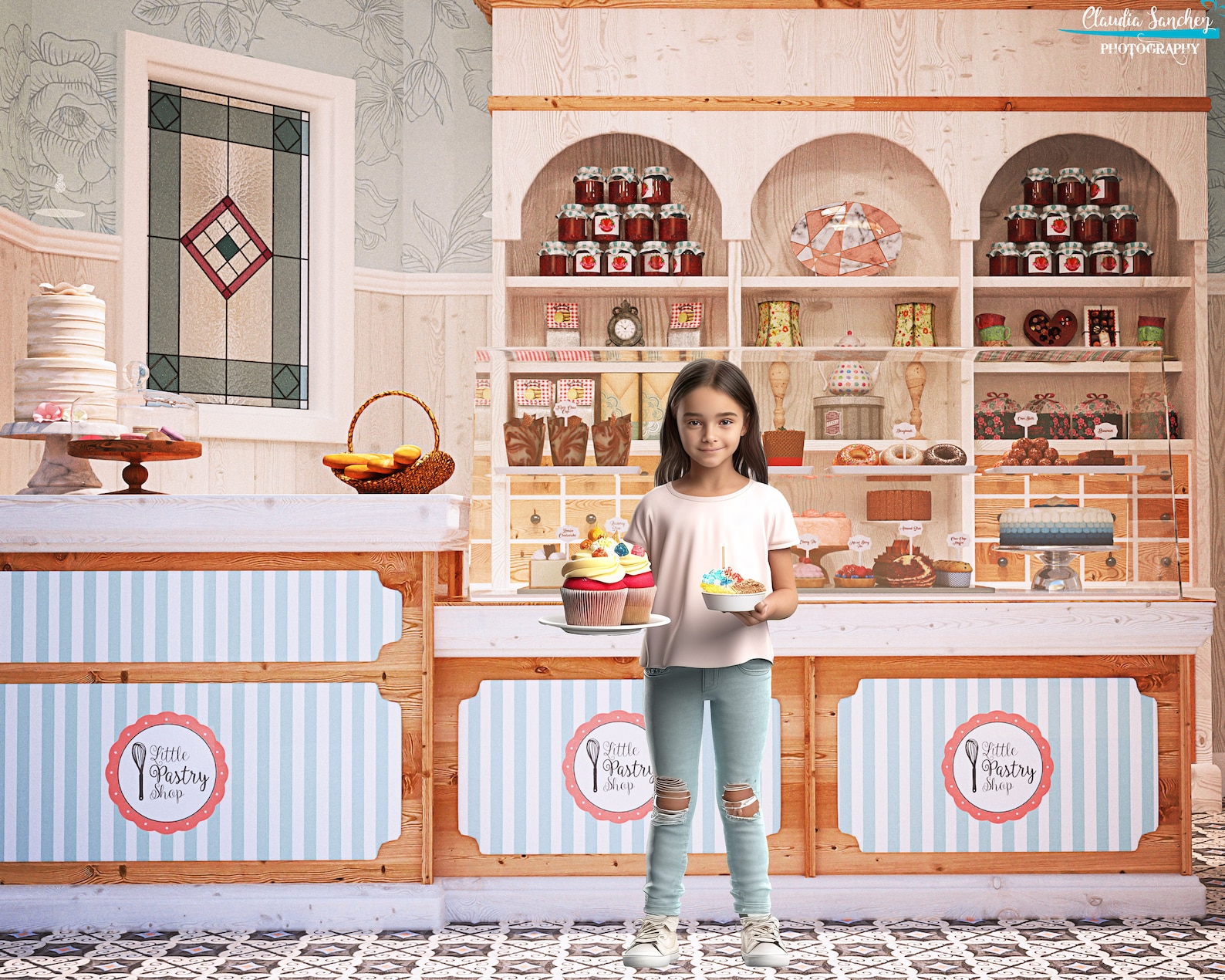 FOUR Bakery Digital Backdrops, Pastry Shop Background, JPG Files - Etsy