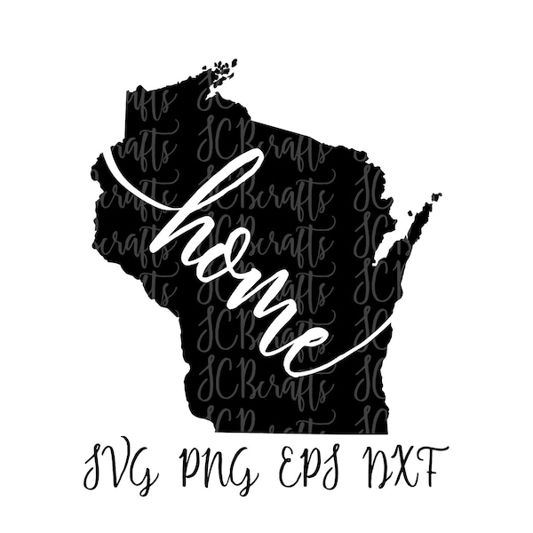 Wisconsin Home Svg - Etsy