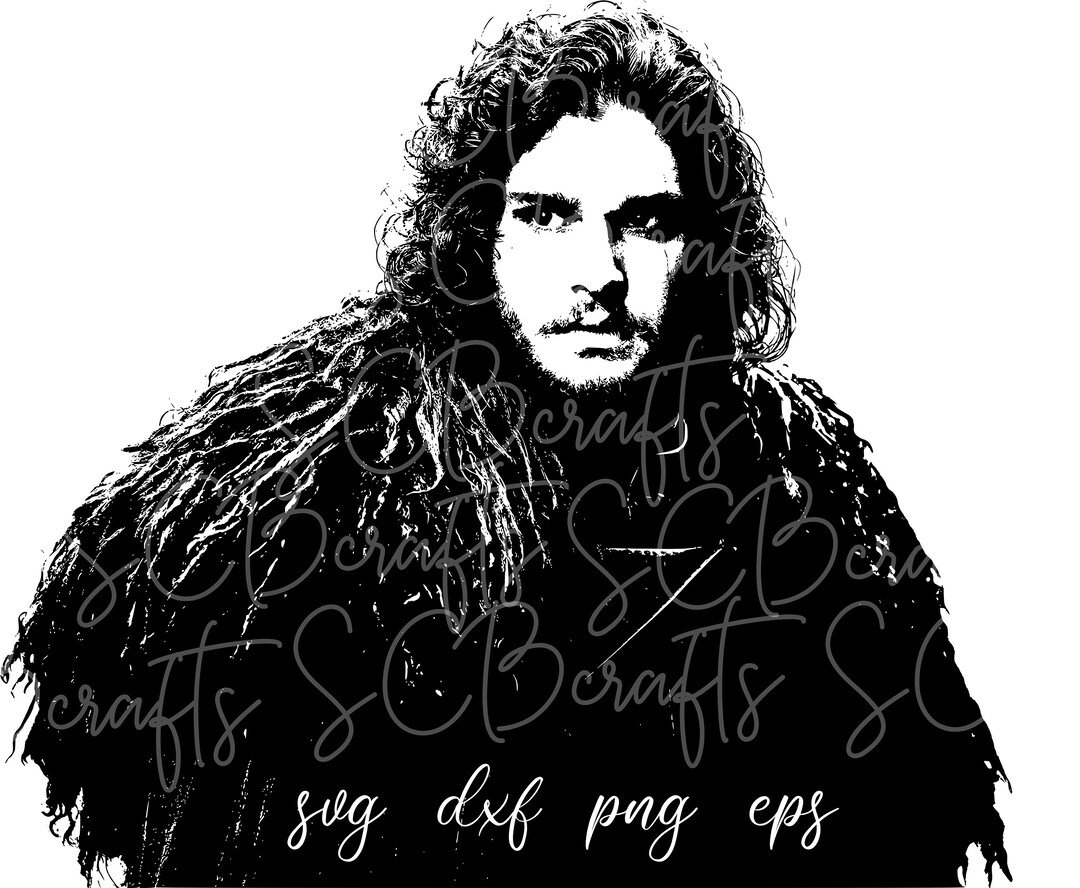 Jon Snow Svg Printable Design Cut File Cricut Cameo Silhouette Editable ...