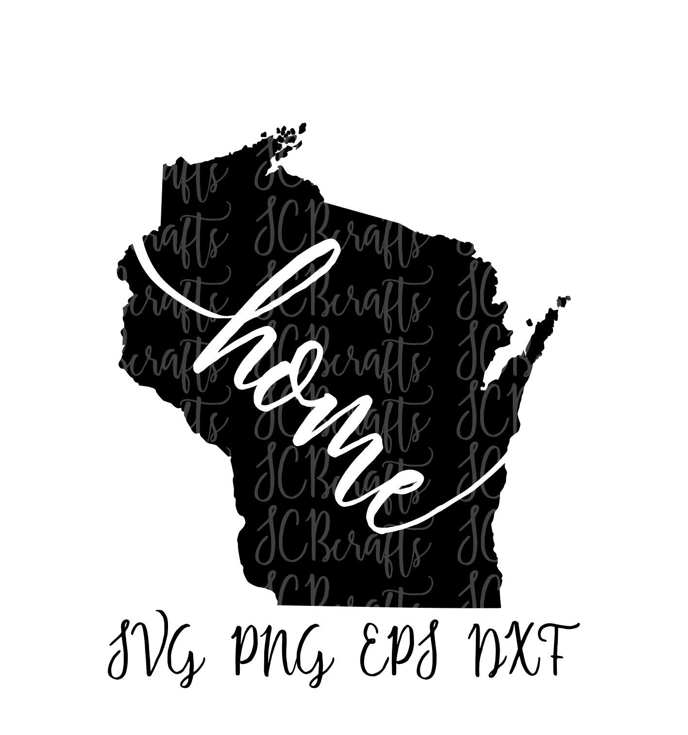 Wi Wisconsin Home Svg File Printable Design Cut File Cricut Cameo ...