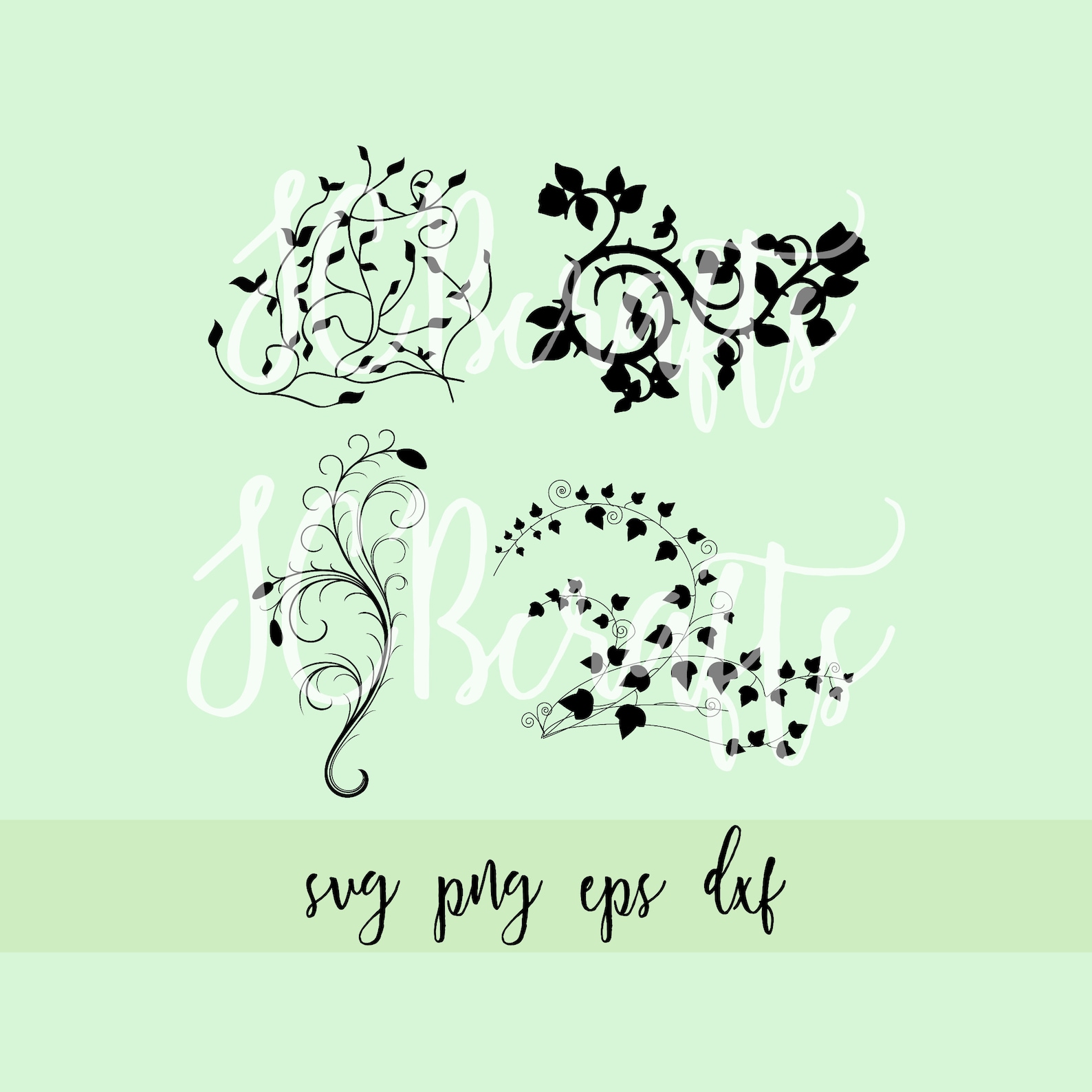 Vines svg ivy svg bundle flower cut file cricut cameo editable | Etsy