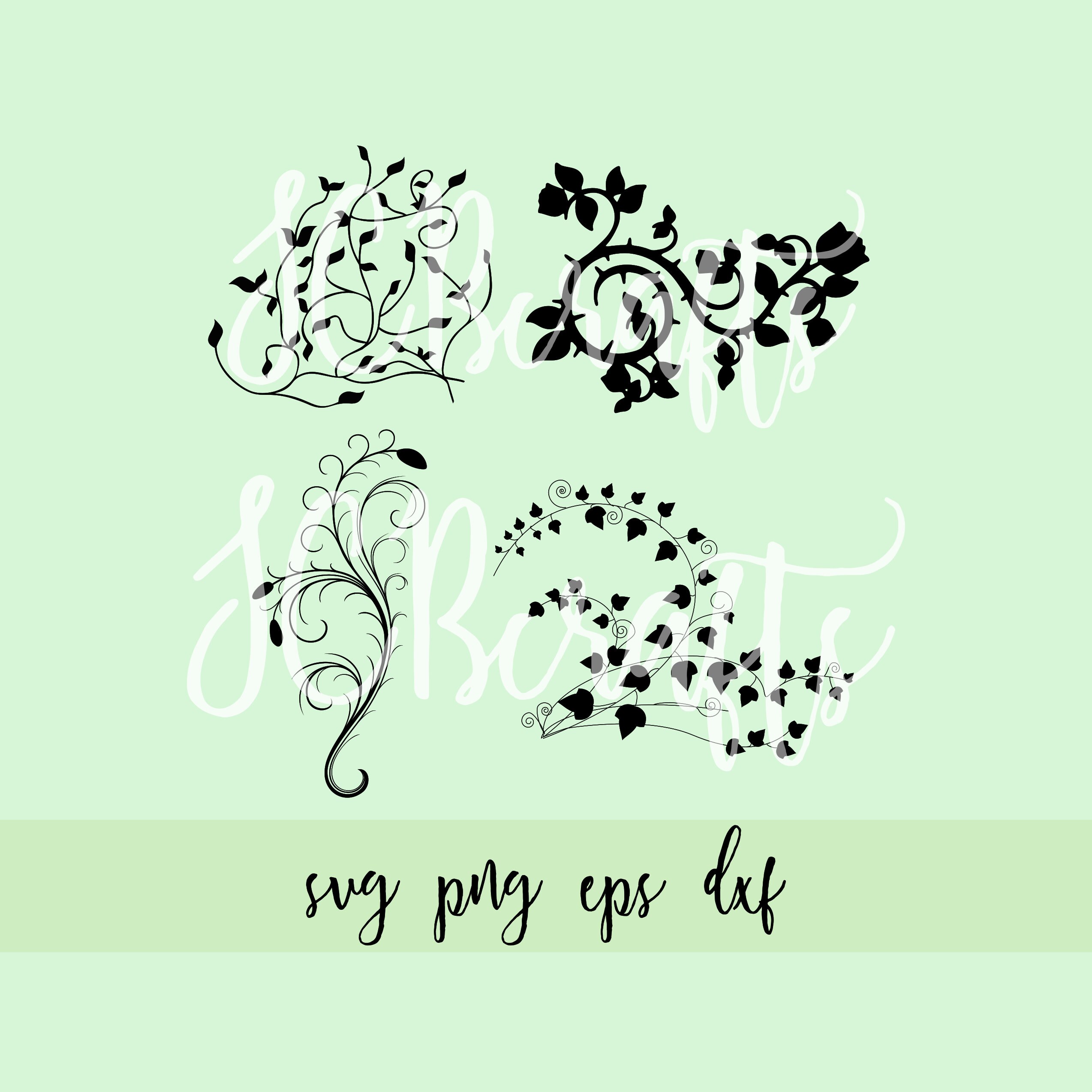 Vines Svg Ivy Svg Bundle Flower Cut File Cricut Cameo Editable ...