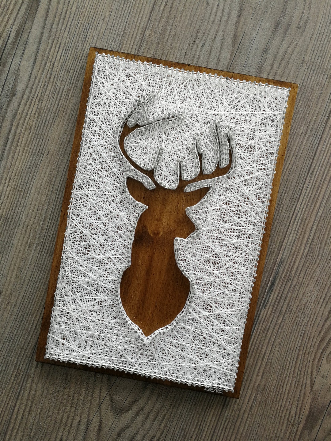 Reindeer String Art Patterns, DIY Reindeer String Art Template ...