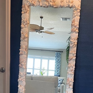 Full Length White Sea Shell Custom Mirror - Etsy