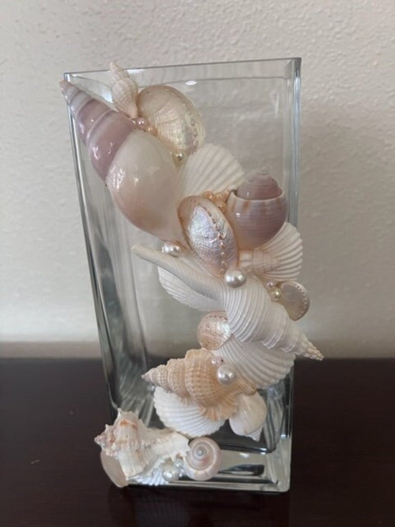 Pearl Seashell Vase L Coastal Decor L Mother's Day Gift - Etsy