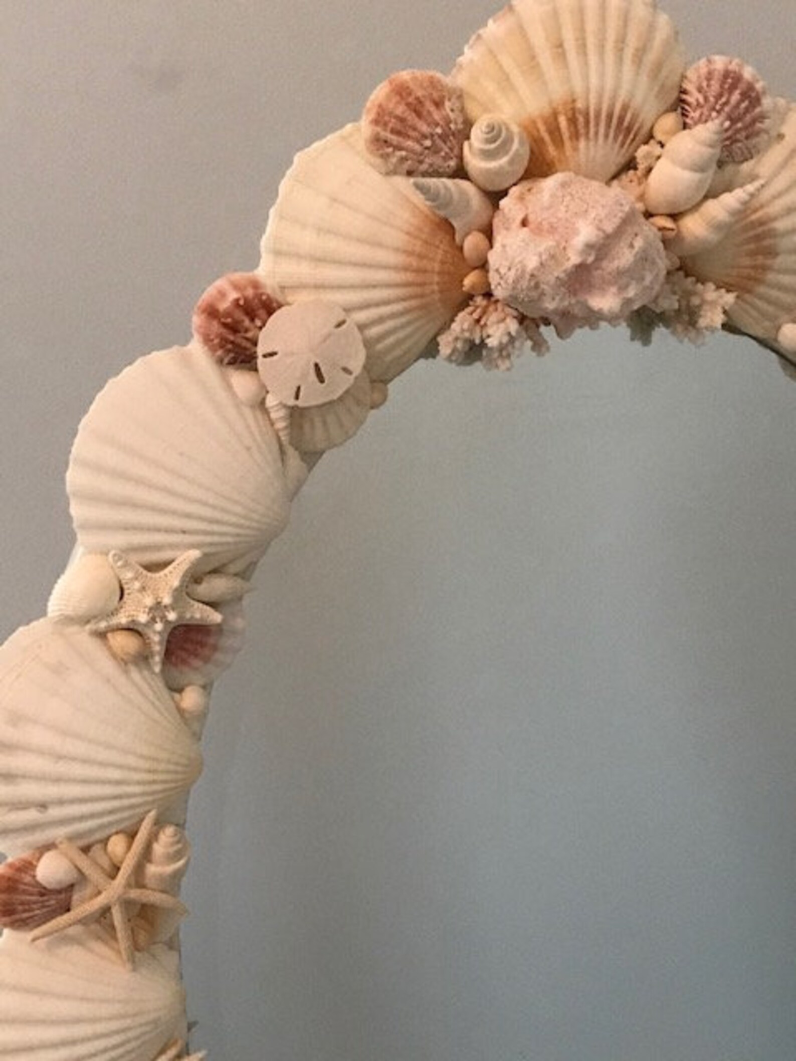 Pink Accents Oval Custom Seashell Mirror - Etsy