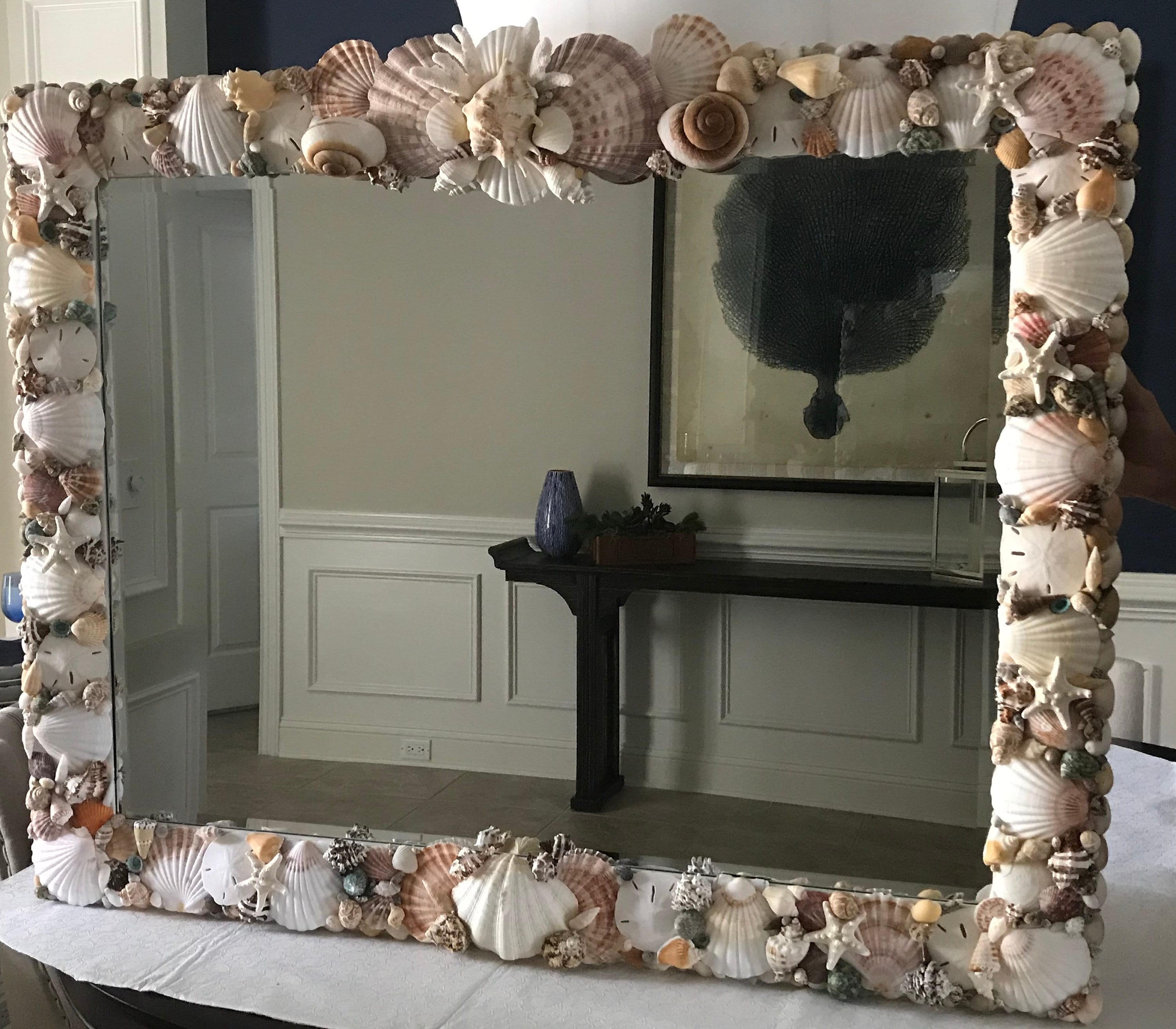 Multicolor Custom Seashell Mirror - Etsy